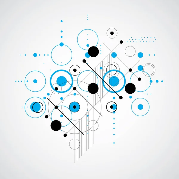 Retro abstract geometric engineering background — Stock Vector ...