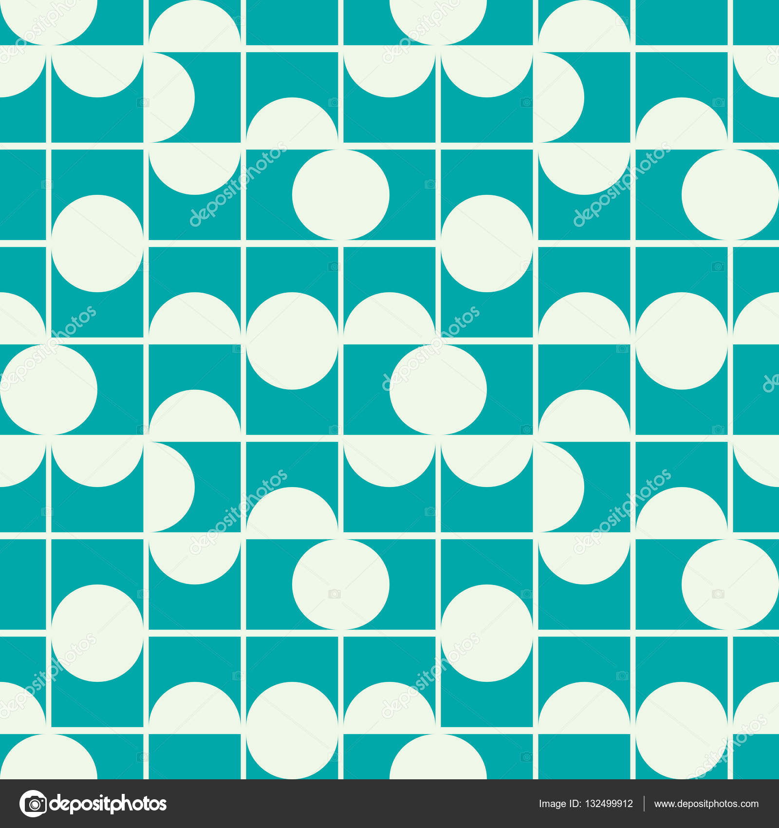 Endless pattern composed with geometric shapes — Stock Vector ...