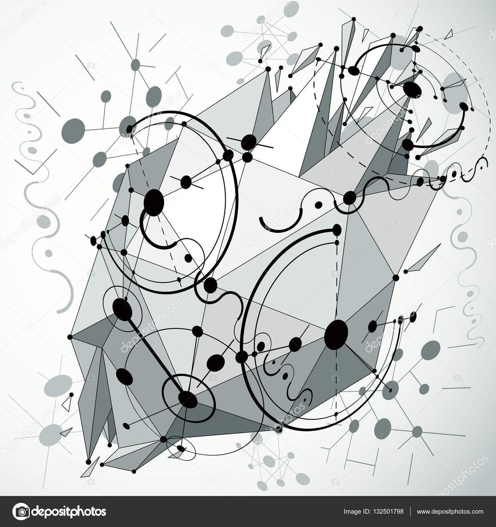 Modular geometric background Stock Vector by ©Ostapius 132501798