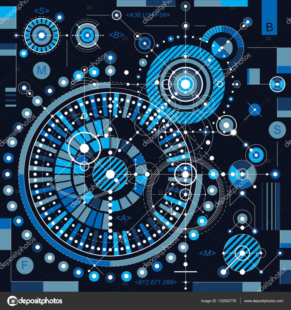 backdrop of engineering technology — Stock Vector © Ostapius #132502776