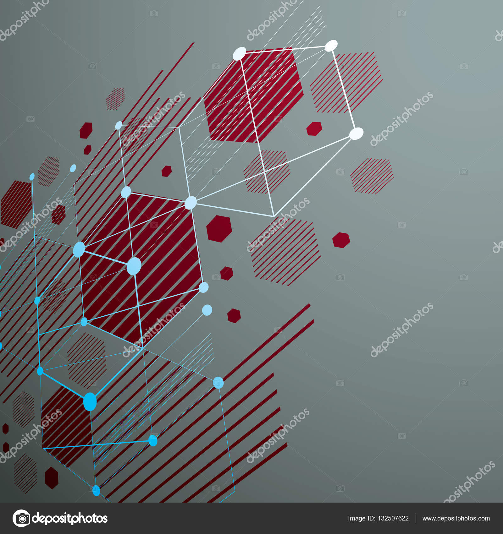 Modular geometric background Stock Vector by ©Ostapius 132507622