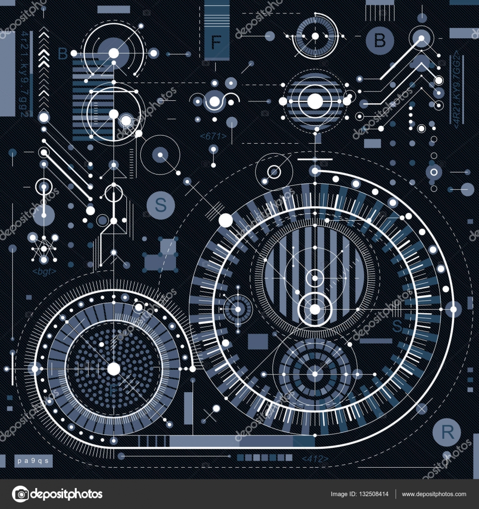 Backdrop of engineering technology Stock Vector Image by ©Ostapius ...