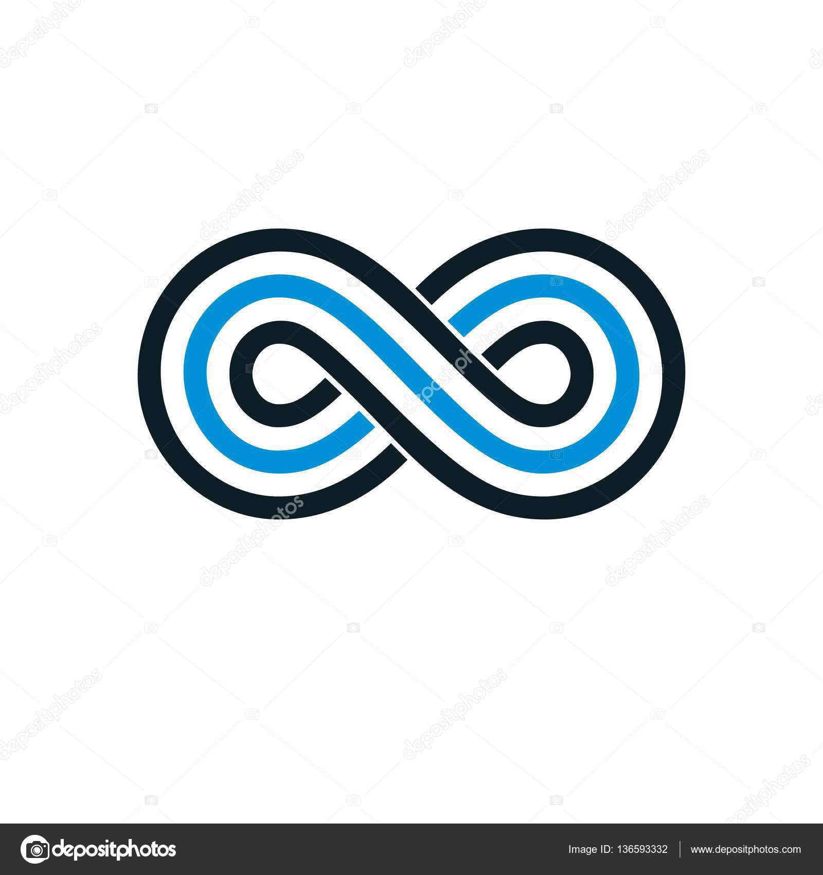 Infinity Loop conceptual logo — Stock Vector © Ostapiusangelp #136593332