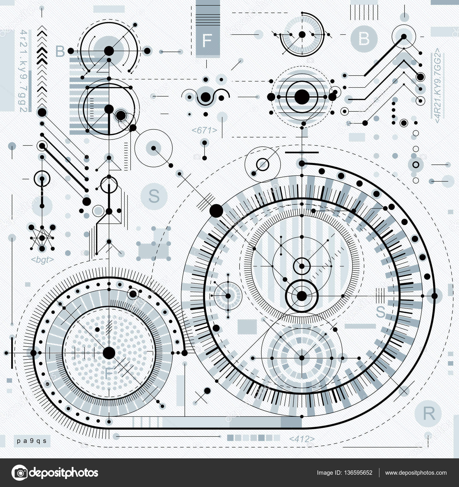 Industrial and engineering background Stock Vector Image by ©Ostapius ...