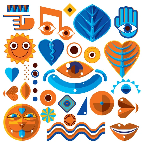 Set of abstract art symbols ⬇ Vector Image by © Ostapiusangelp | Vector ...