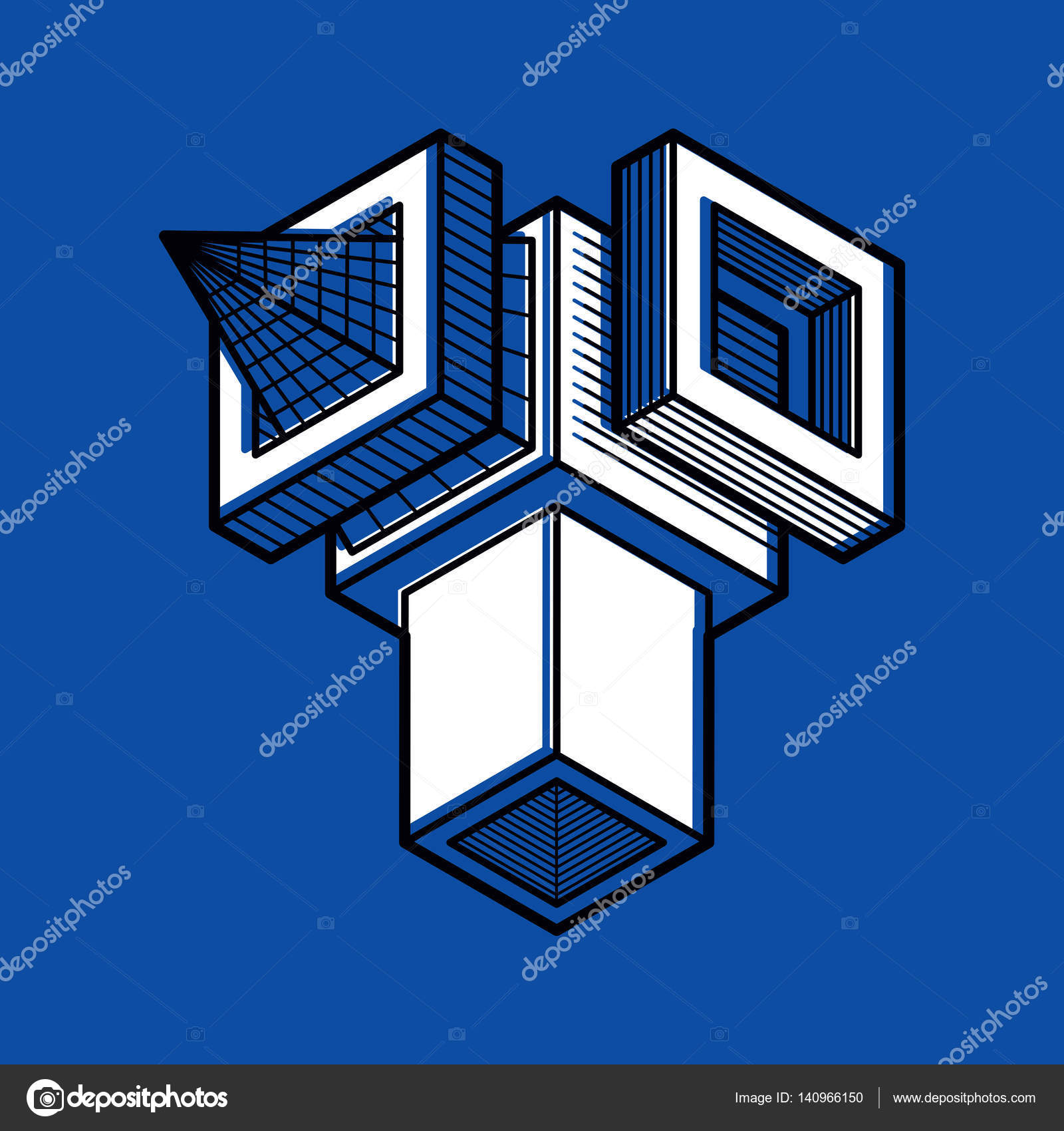 Isometric mesh shapes and figures Stock Vector by ©Ostapius 140966150