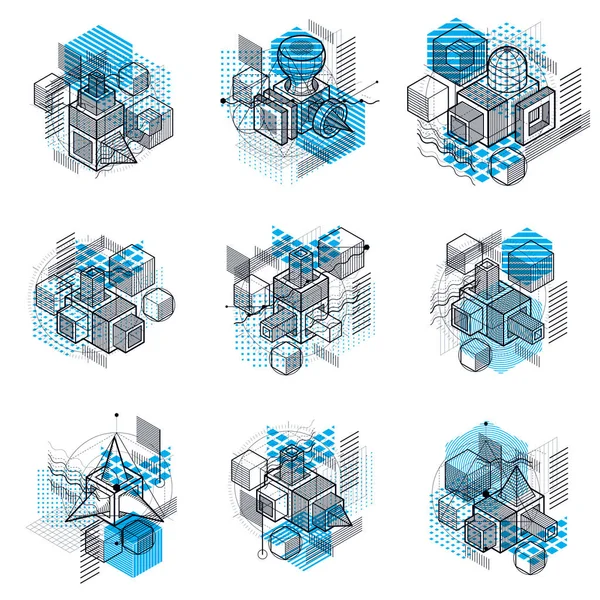 Isometric mesh shapes and figures Stock Vector Image by ©Ostapiusangelp ...