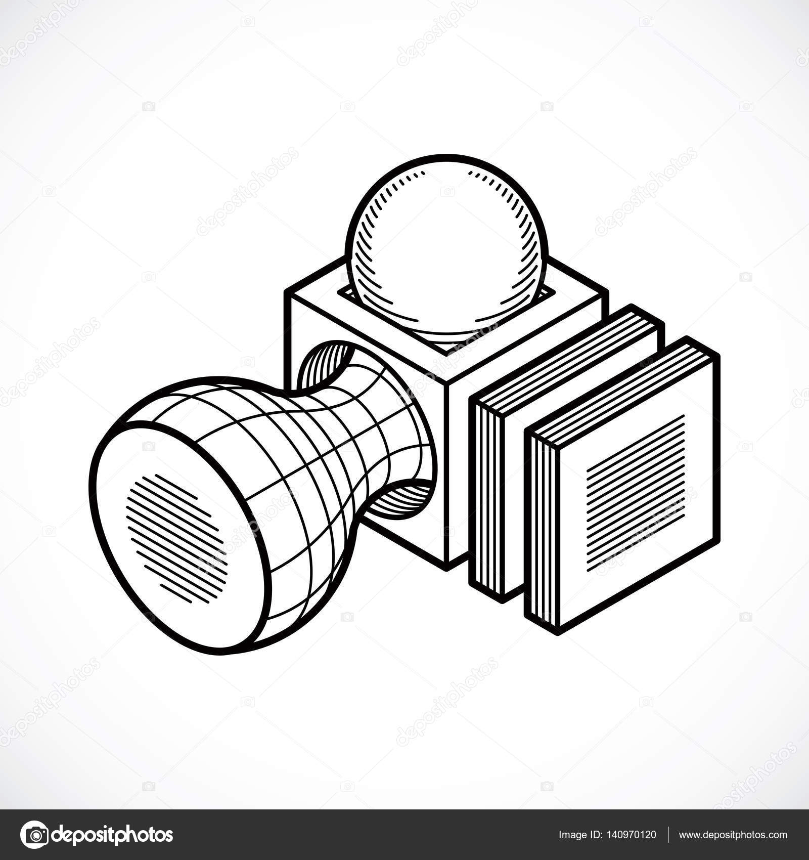 Isometric mesh shapes and figures Stock Vector by ©Ostapius 140970120