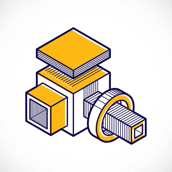 Isometric mesh shapes and figures Stock Vector by ©Ostapius 140963320