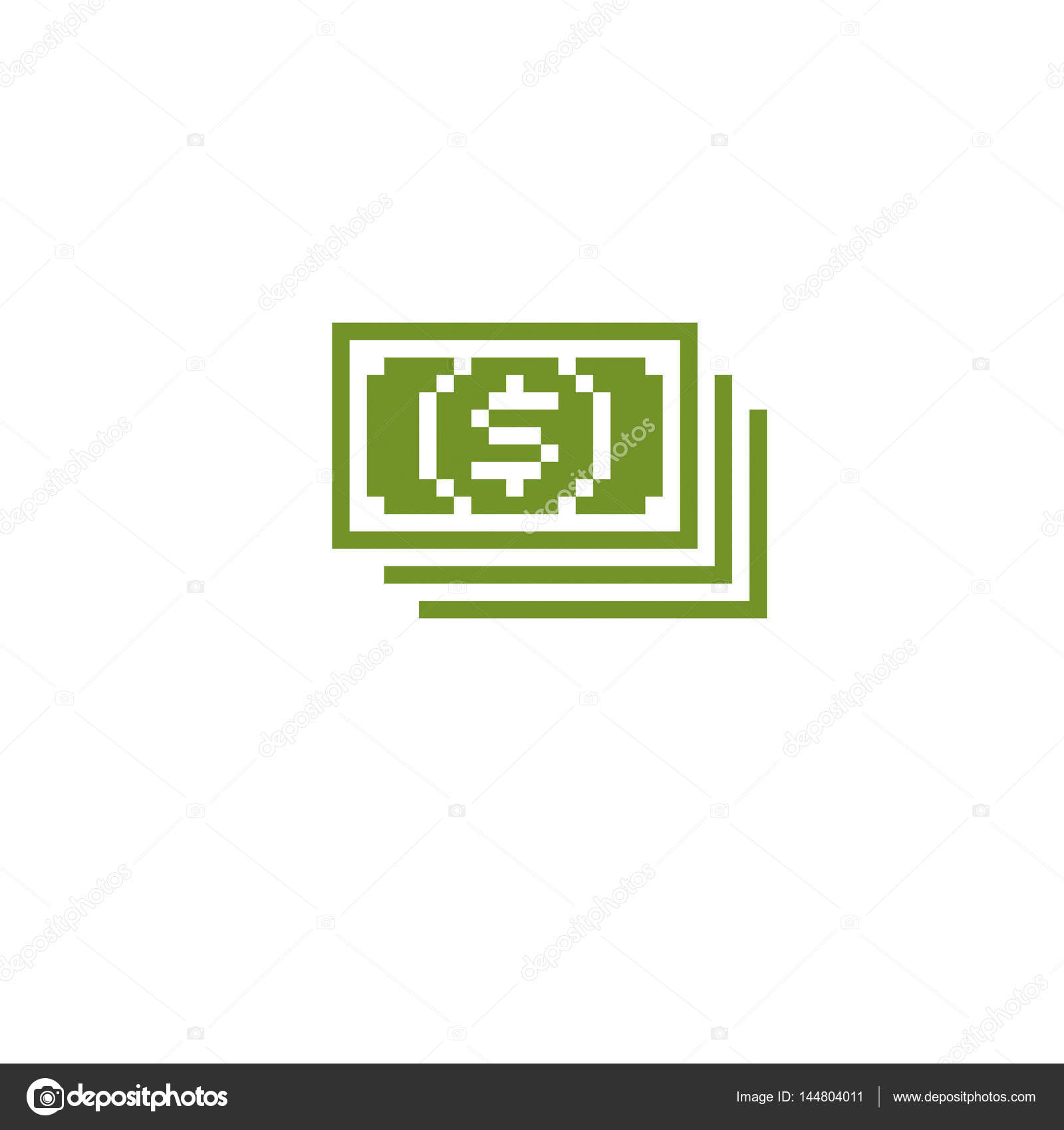 Money 8 bit icon Stock Vector Image by ©Ostapius #144804011