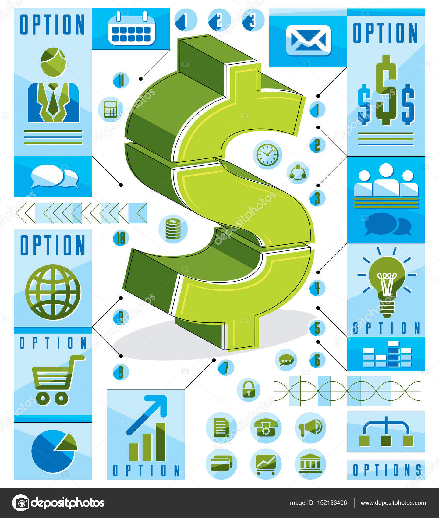 Creative infographics elements composition Stock Vector by ©Ostapius ...