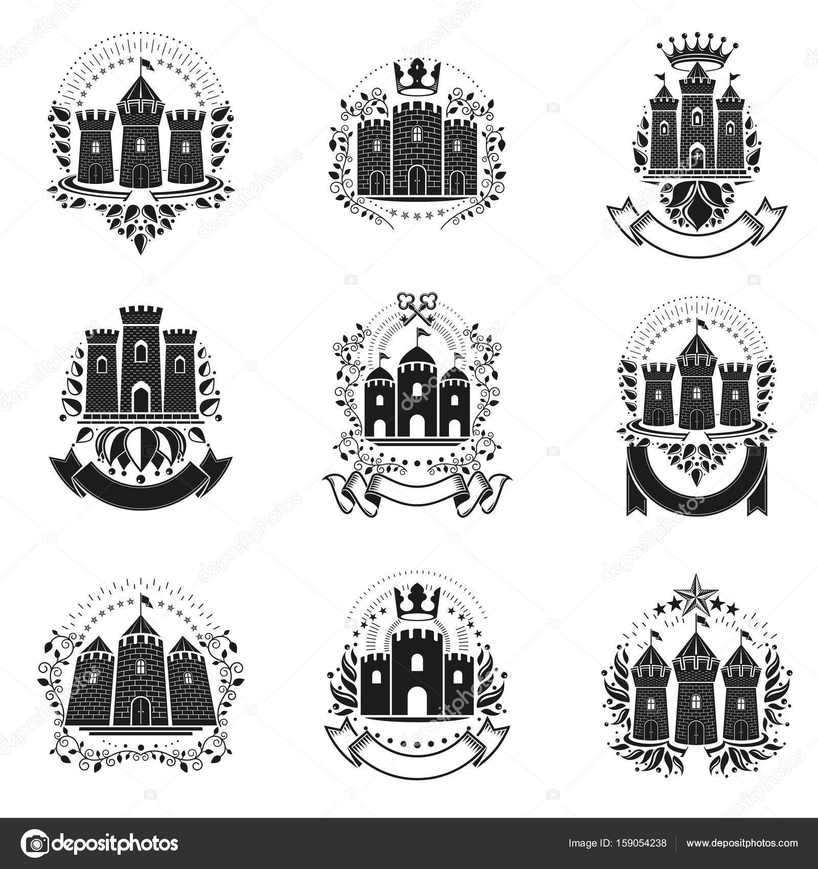 Heraldic Design Elements Stock Vector Image By ©ostapius 159054238
