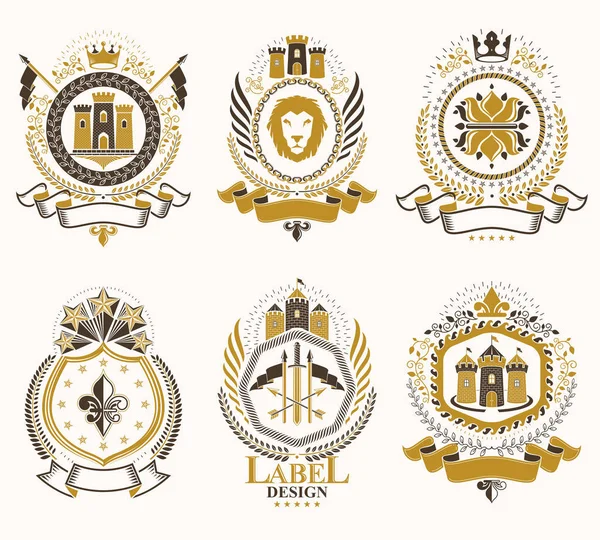 heraldic coat of arms - Stock Image - Everypixel