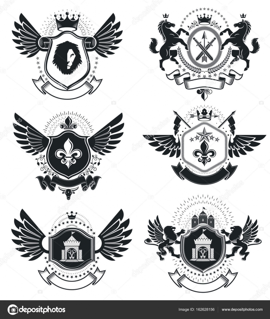 Vintage emblems collection Stock Vector by ©Ostapius 162628156