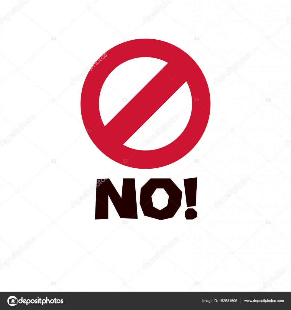 Rojo No hay símbolo de rechazo Stock Vector by ©Ostapius 162631506