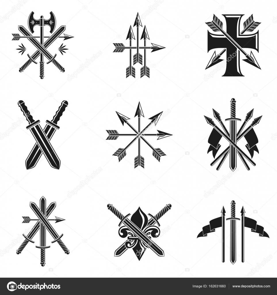 Religious emblems set Stock Vector by ©Ostapius 162631660