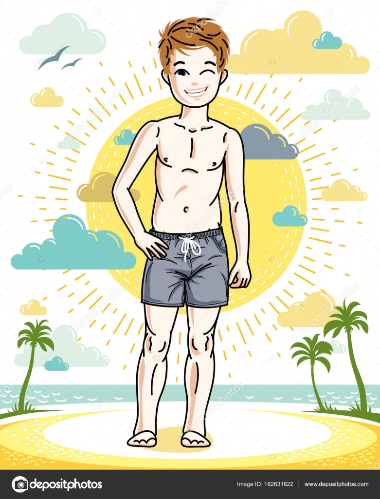 Guapo dibujos animados macho Vector de stock por ©Ostapius 162631822