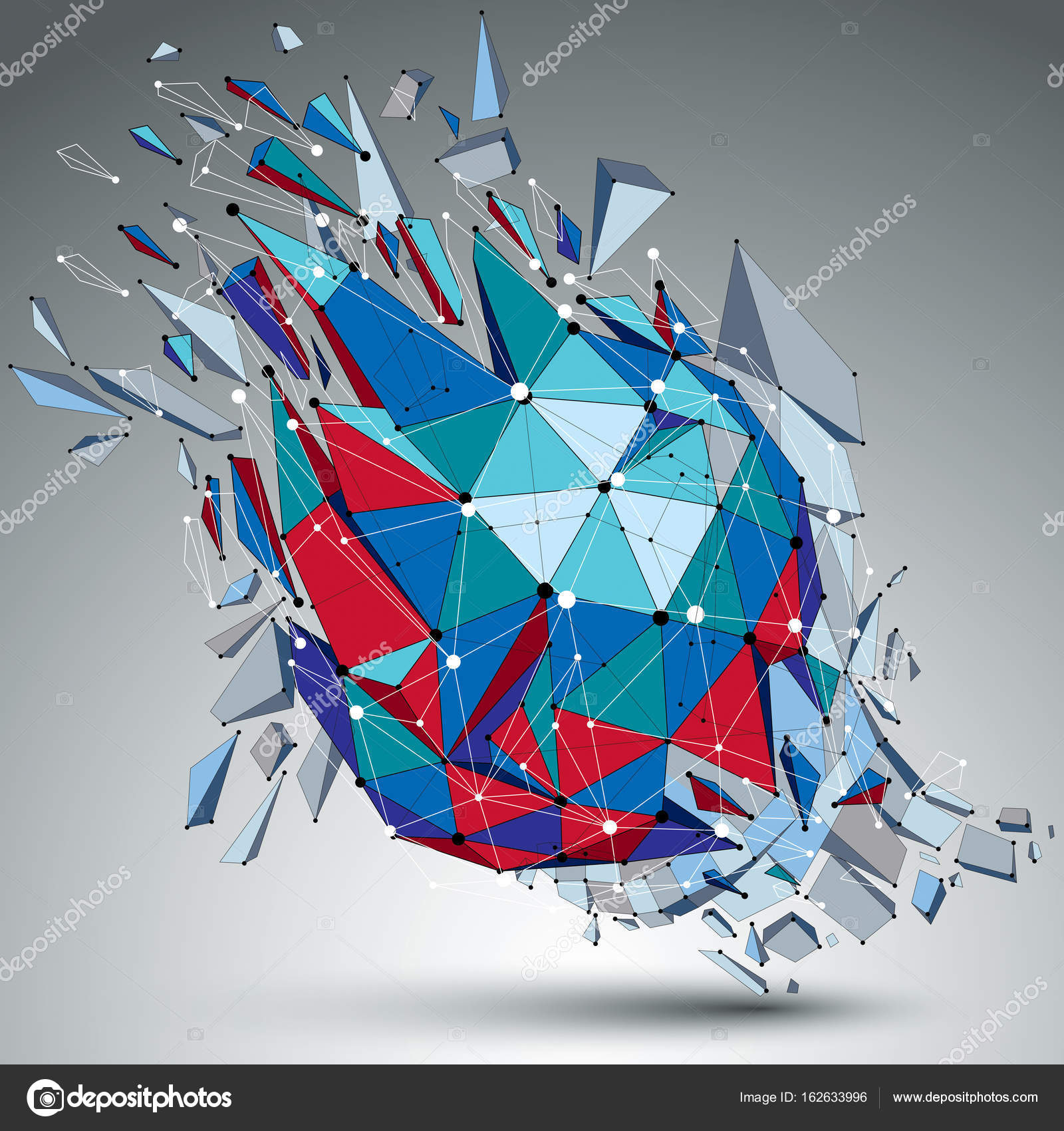 Low poly deformed object Stock Vector Image by ©Ostapiusangelp #162633996
