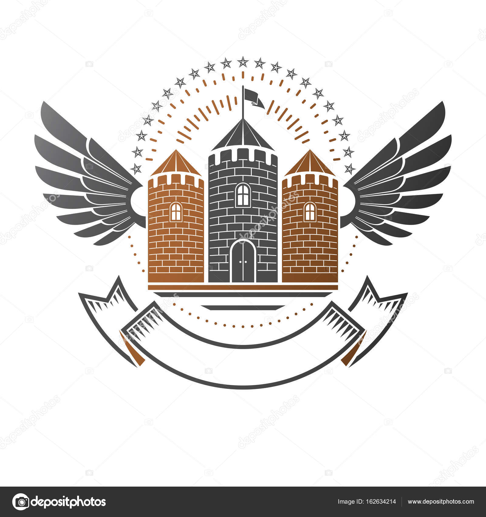 Ancient Castle emblem Stock Vector Image by ©Ostapius #162634214