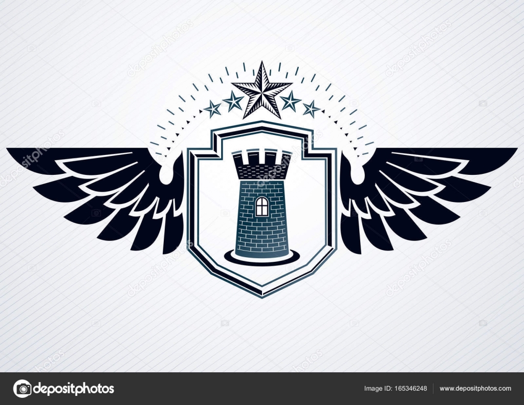 Heraldic emblem template Stock Vector by ©Ostapius 165346248