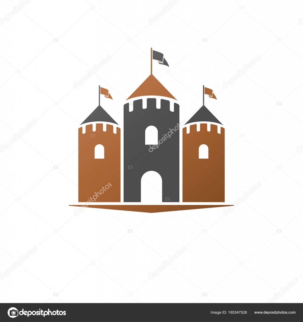 Medieval fortress decorative isolated vector illustration. Stock Vector ...