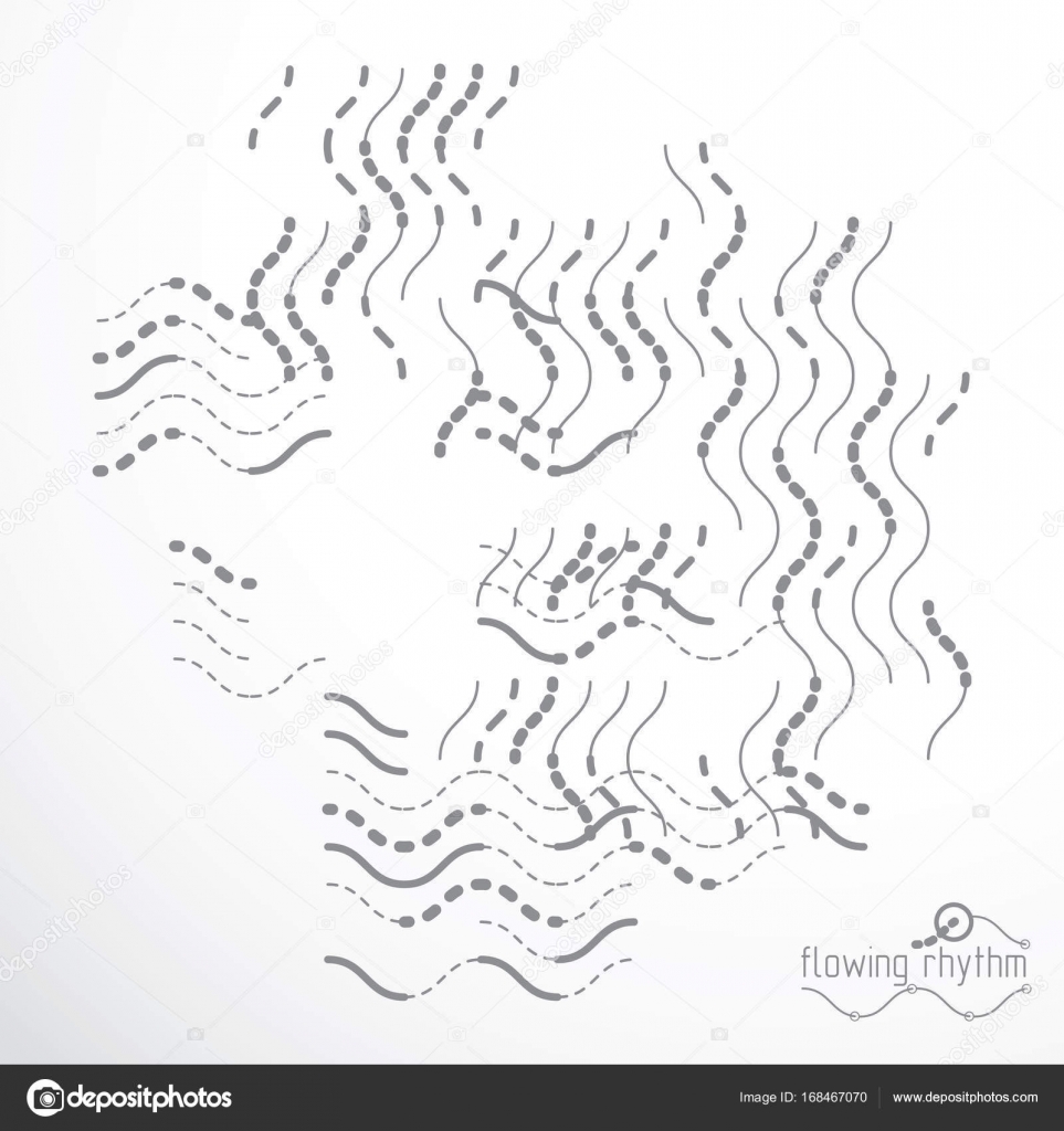 Abstract wavy lines illustration Stock Vector Image by ©Ostapius #168467070