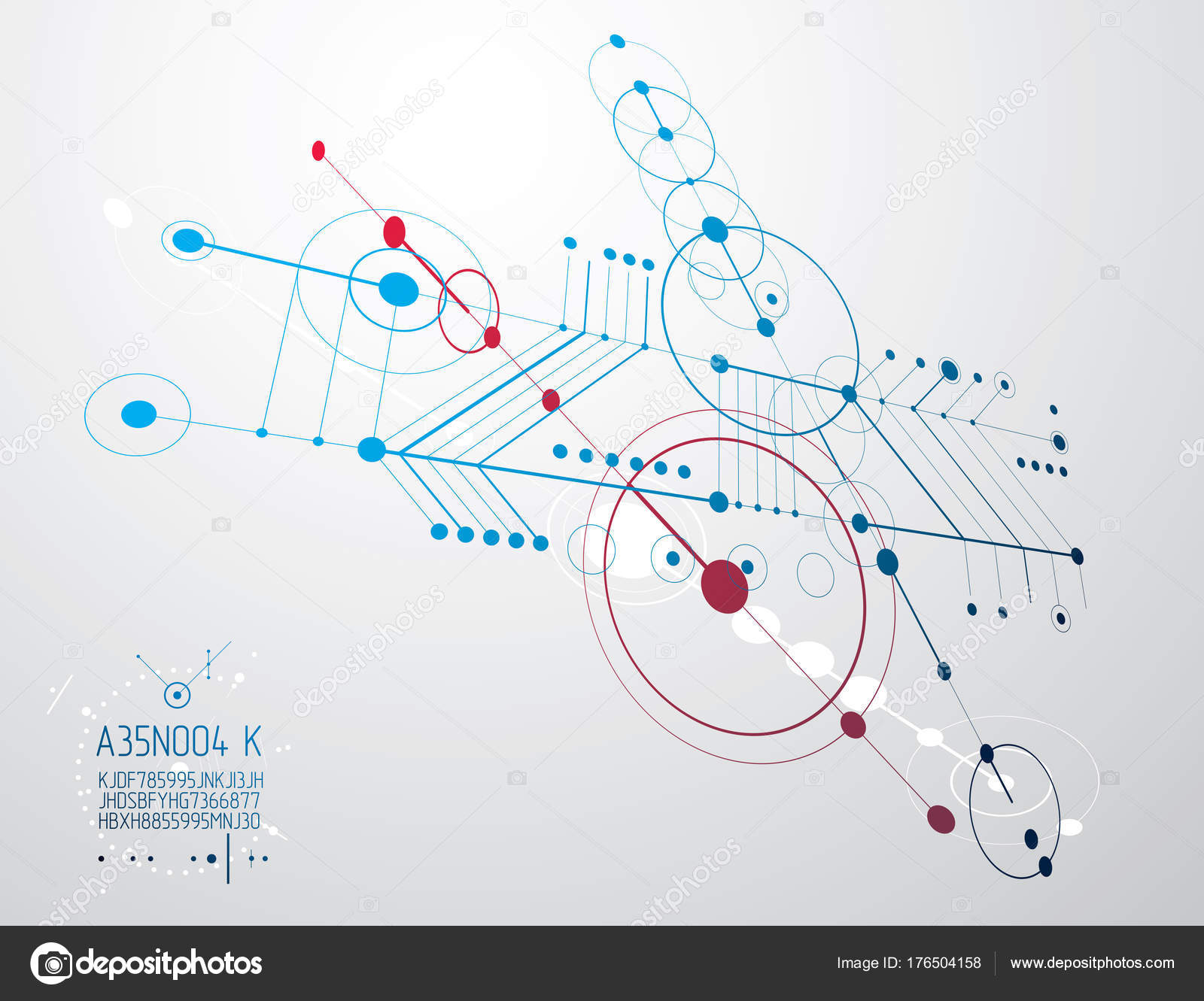 Engineering Technology Vector Wallpaper Made Circles Lines Technical ...