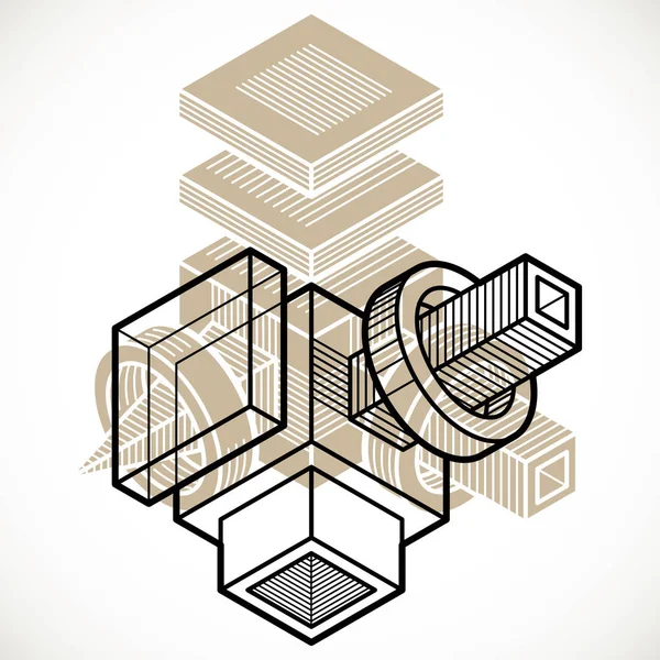 Engineering three-dimensional construction. - Stock Image - Everypixel