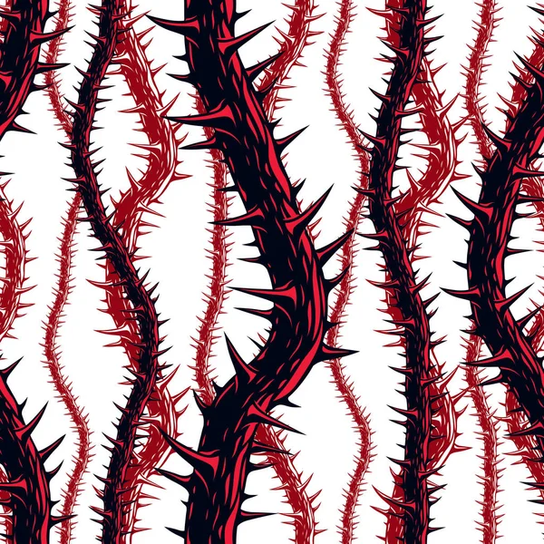 Disgusting horror art and nightmare seamless pattern, vector bac Stock ...