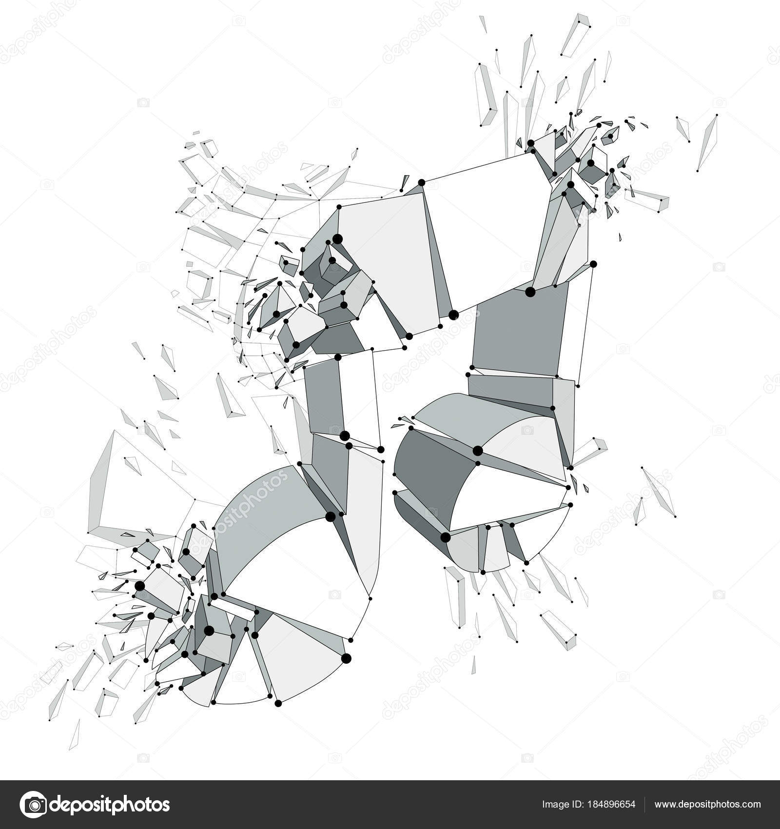 Musical Note Exploding Pieces Vector Realistic Illustration Symbol Hard ...