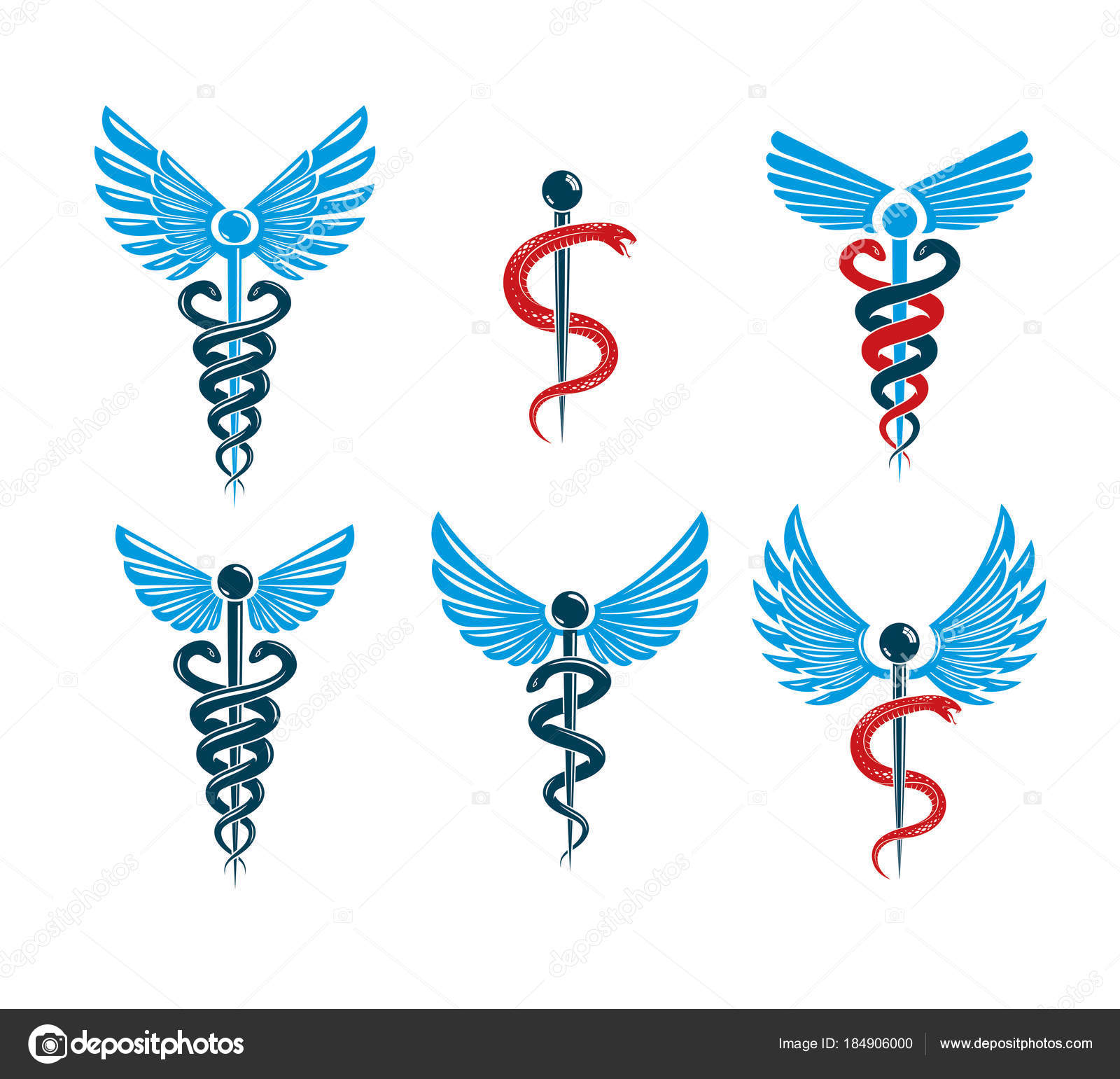 Medical Snake Logo Tattoo