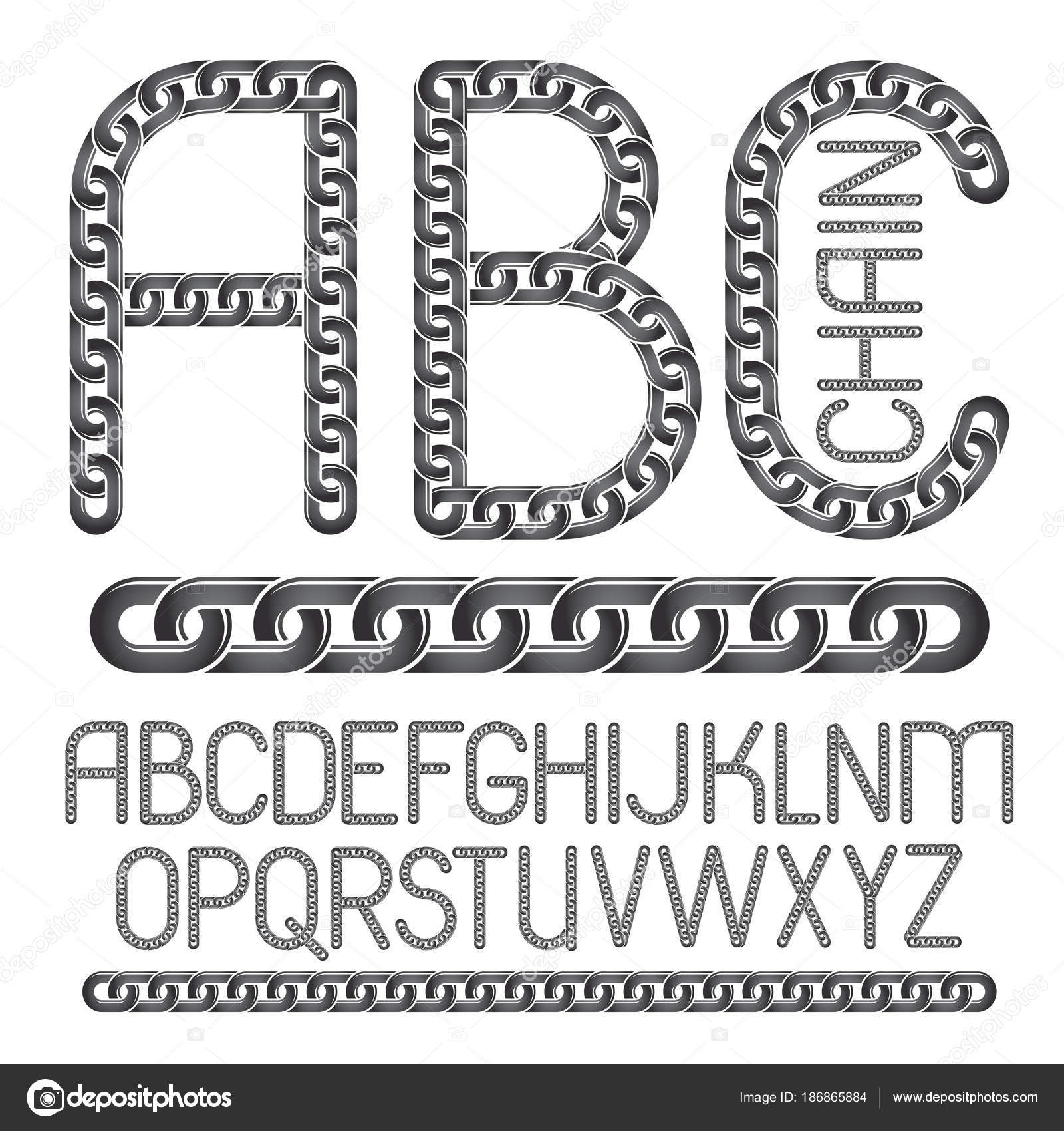 Vector Letras Del Alfabeto Inglés Colección Abc Fuente Creativa ...