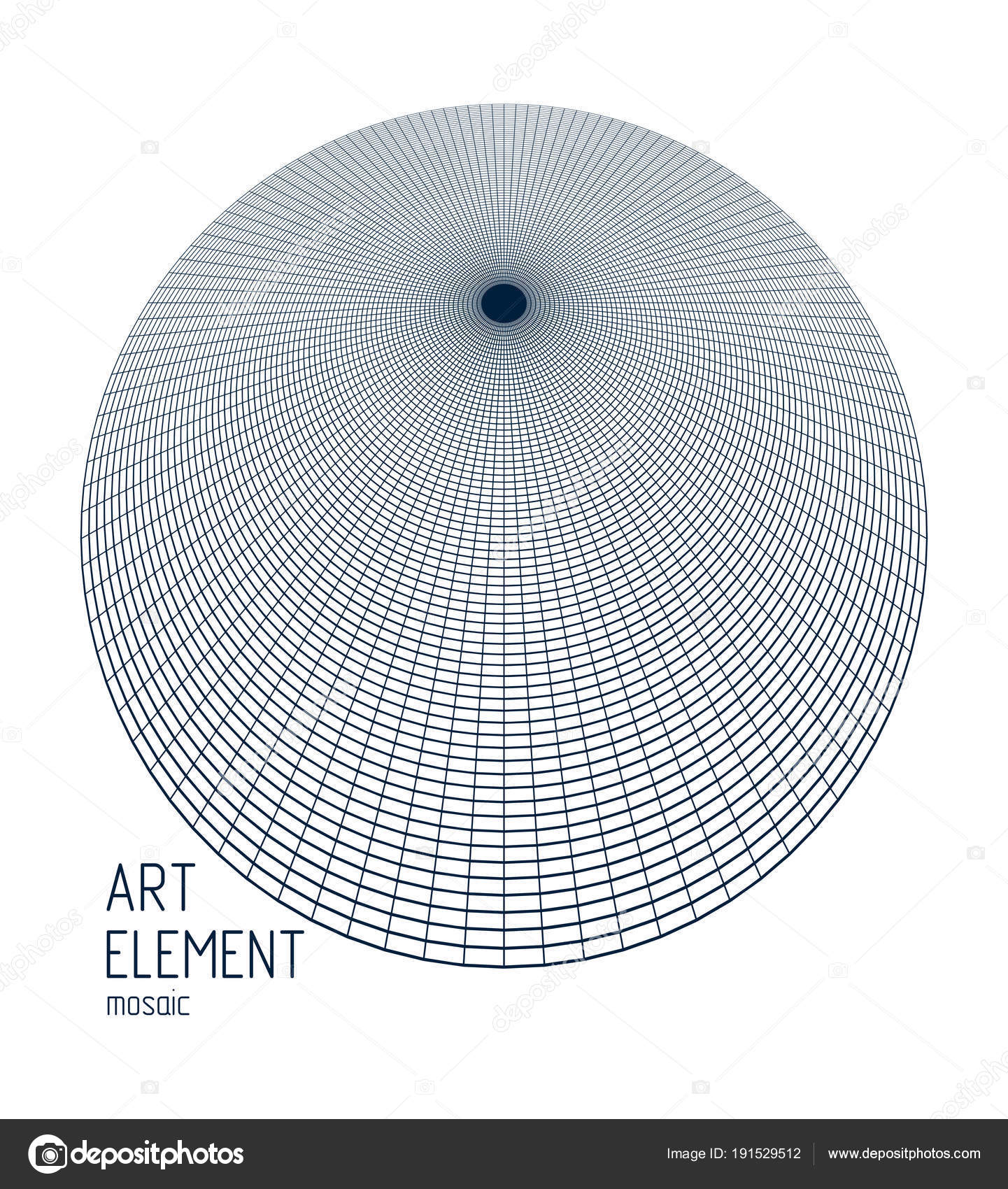 Low Poly Mesh Surface Vector Abstract Background Shape Circle