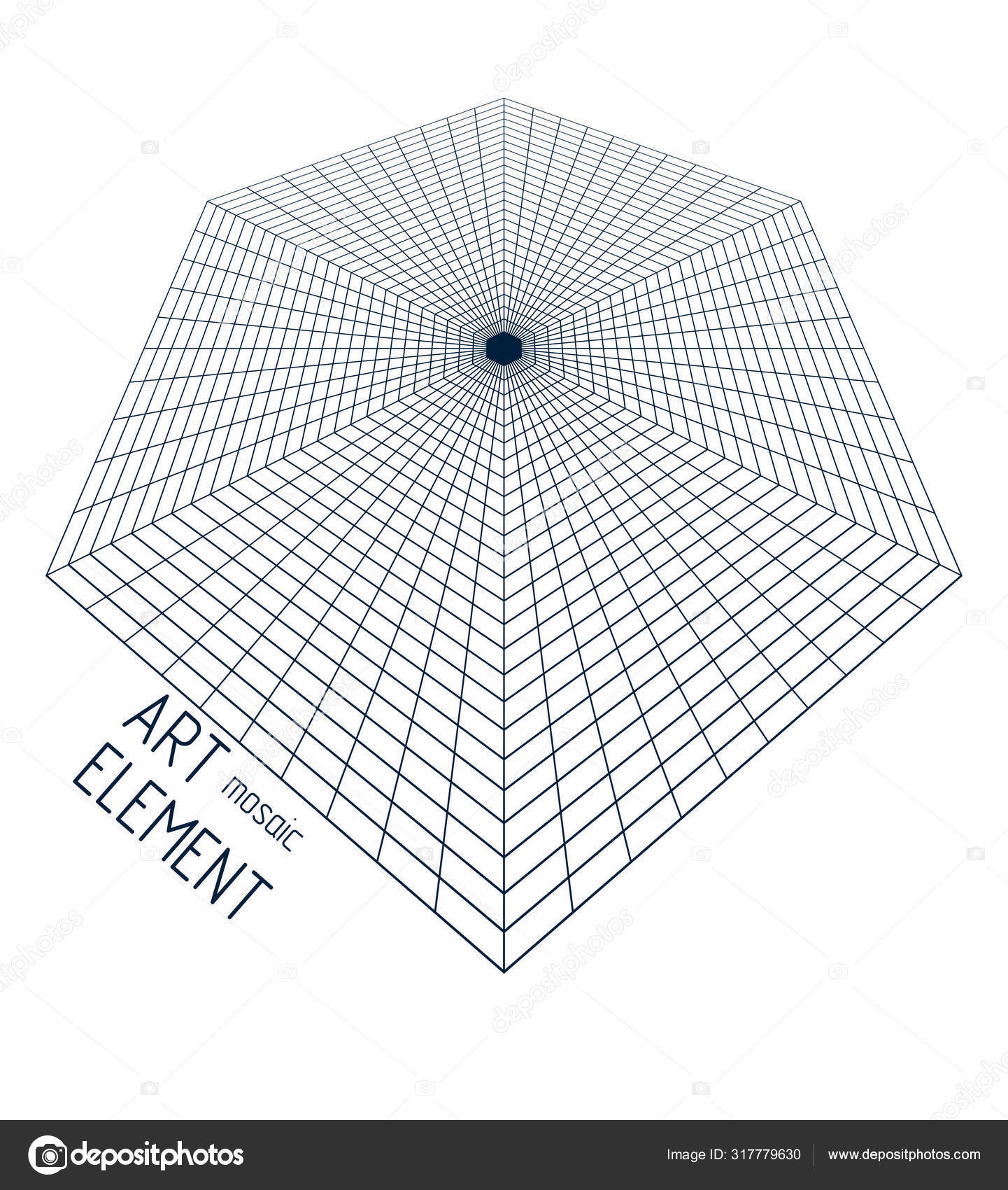 Mesh lines 3d vector geometric shape design geometric shape, abs Stock ...