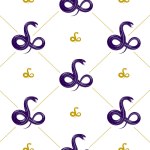 Seamless Snakes Pattern Vintage Drawing Style Dangerous Poisoned ...