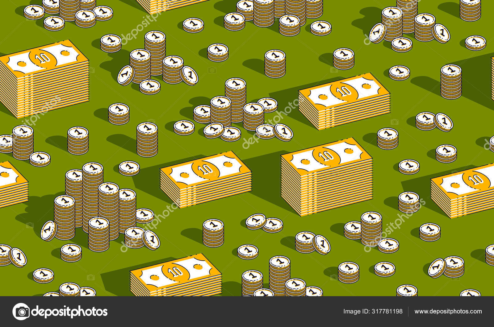 Money cash seamless background, backdrop for financial business Stock ...