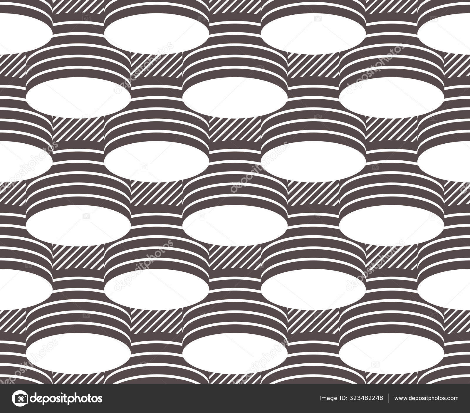 Tubes Art Seamless Vector Background Repeat Tiling Optical Illusion ...