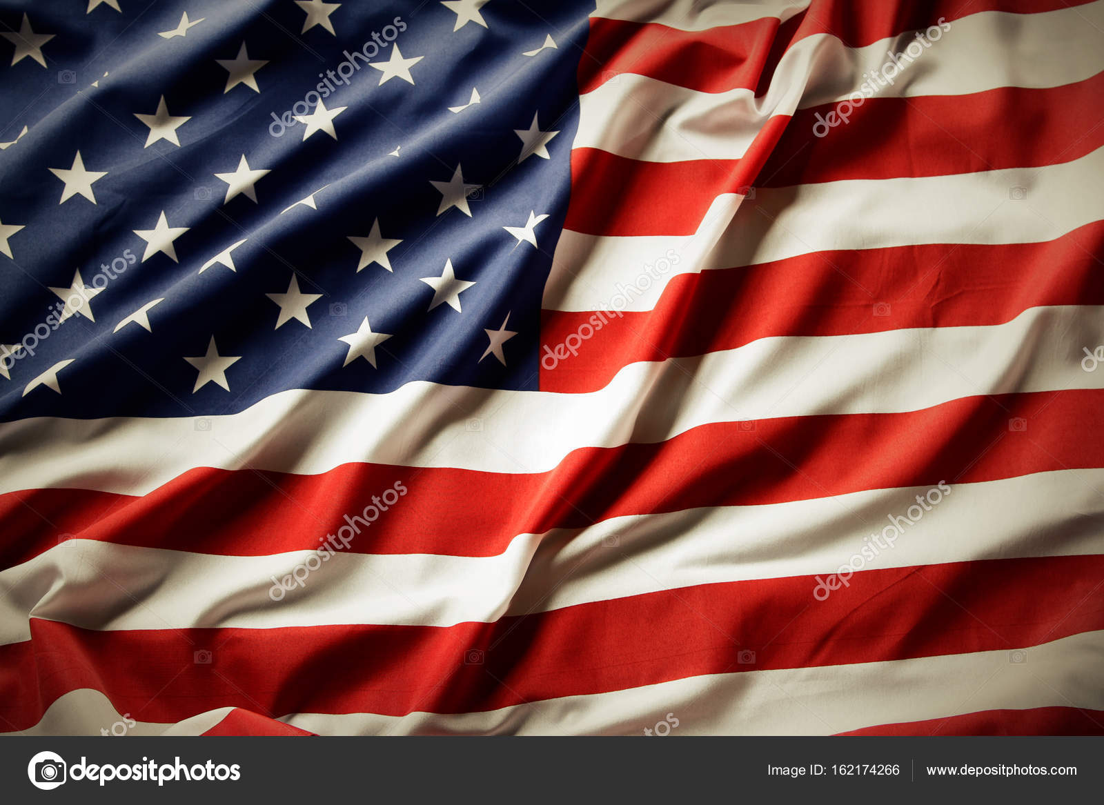 Rippled USA flag — Stock Photo © stillfx #162174266
