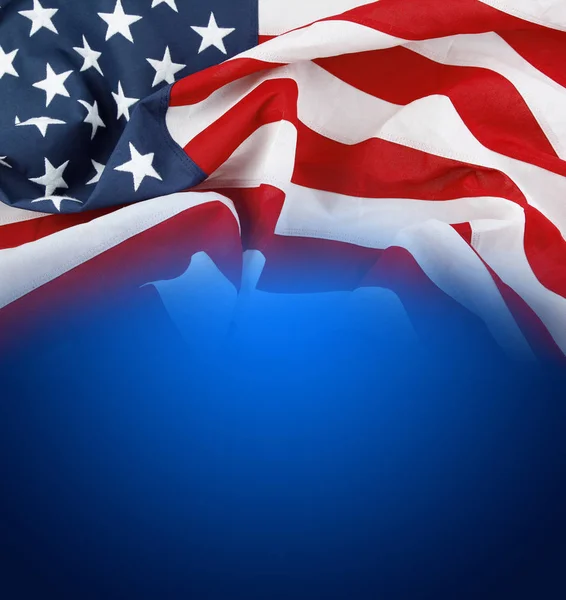 American Flag Blue Background — Stock Photo © stillfx #196661422