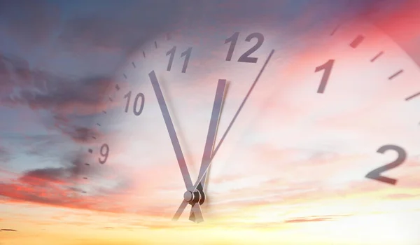 Clocks Bright Sky Time Flies Stock Photo by ©stillfx 205407438