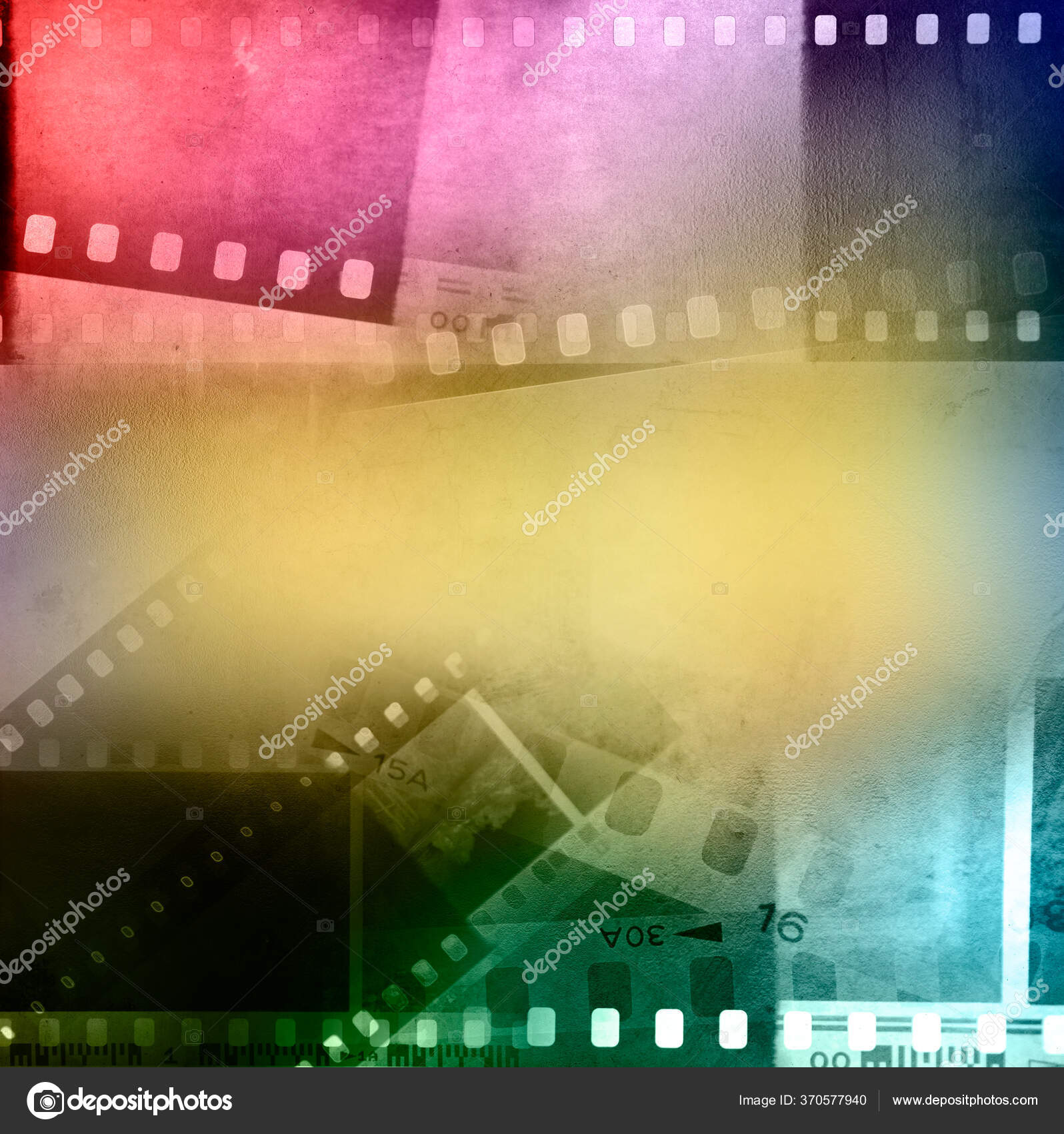 Colorful Film Negative Frames Background — Stock Photo © stillfx #370577940