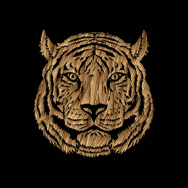 Tiger Face front view Stock Vector by ©sila5775 130897878