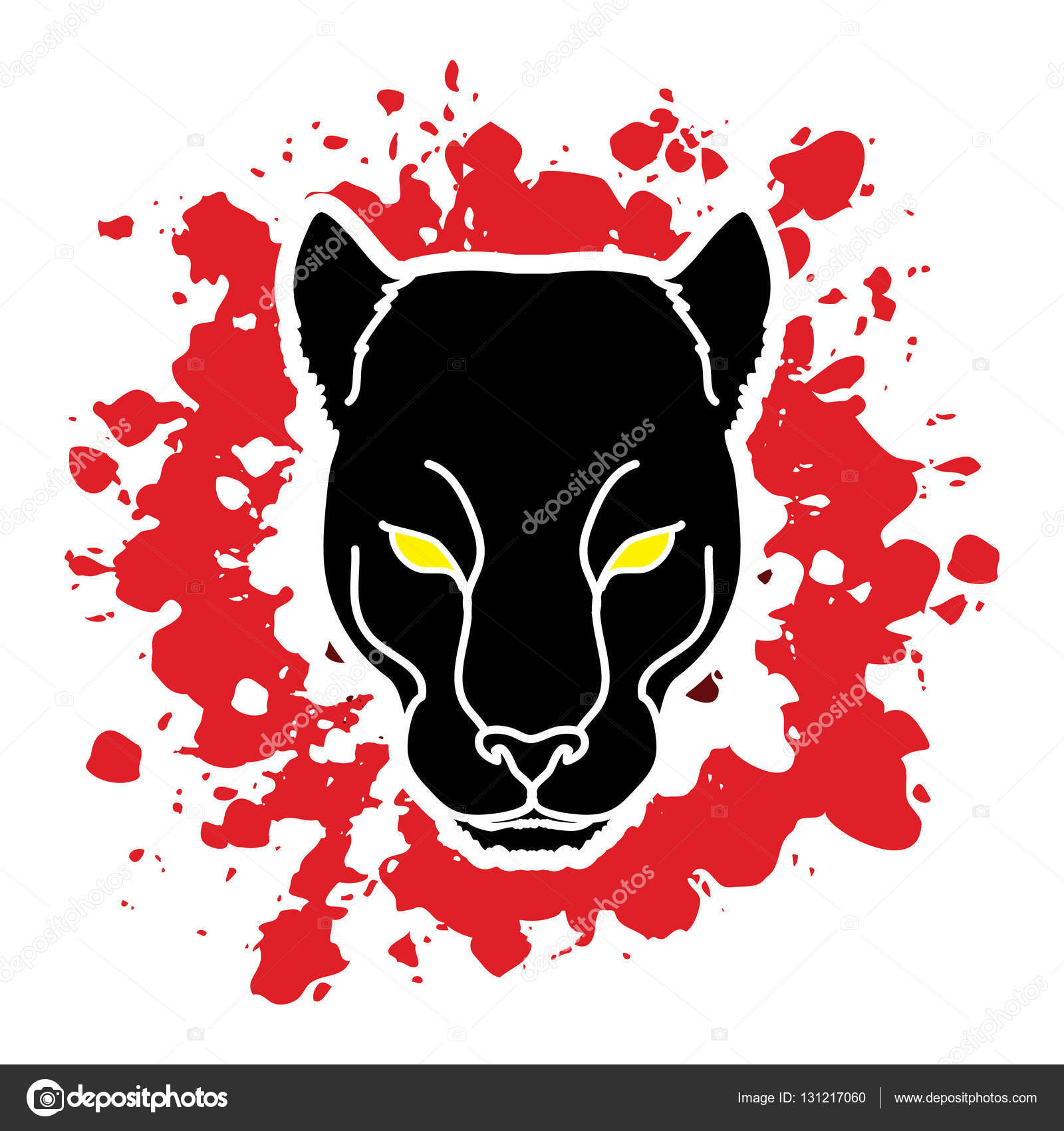Vetor De Cabeca De Pantera Pantera Negra Vetor De Stock De ©dagadu