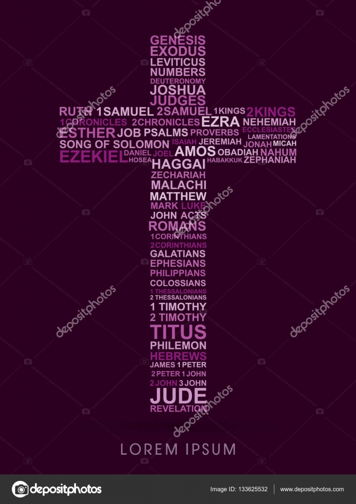 Cross with bible words text design. Stock Vector Image by ©sila5775 ...