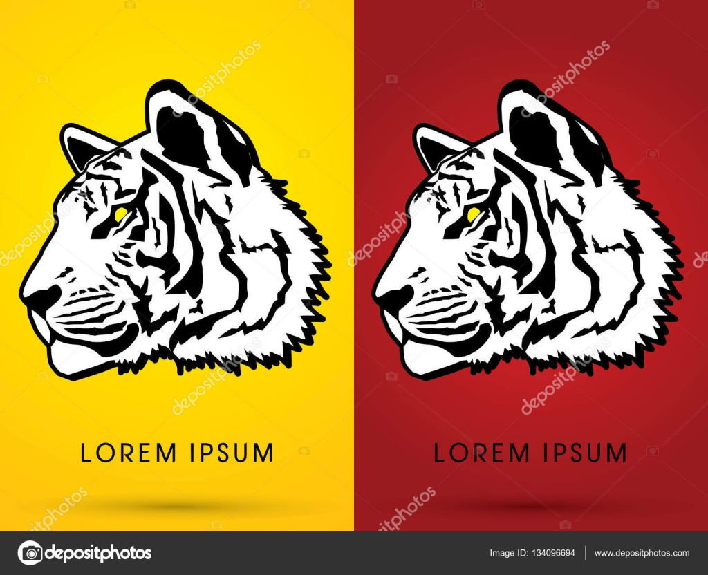 Tiger Side View Vector