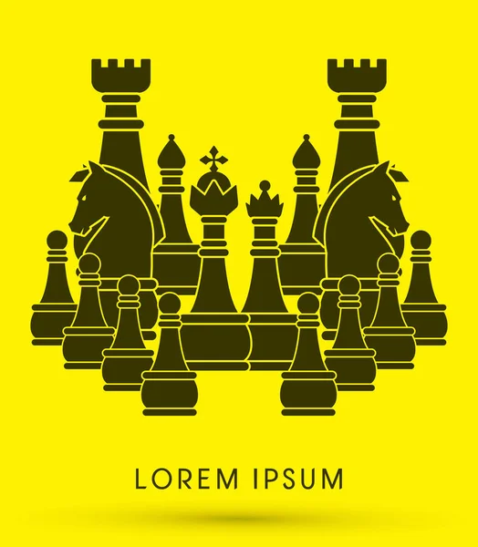 Chess graphic design — Stock Vector © sila5775 #135012134