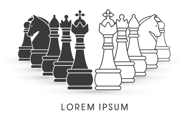 Chess graphic design — Stock Vector © sila5775 #135012134