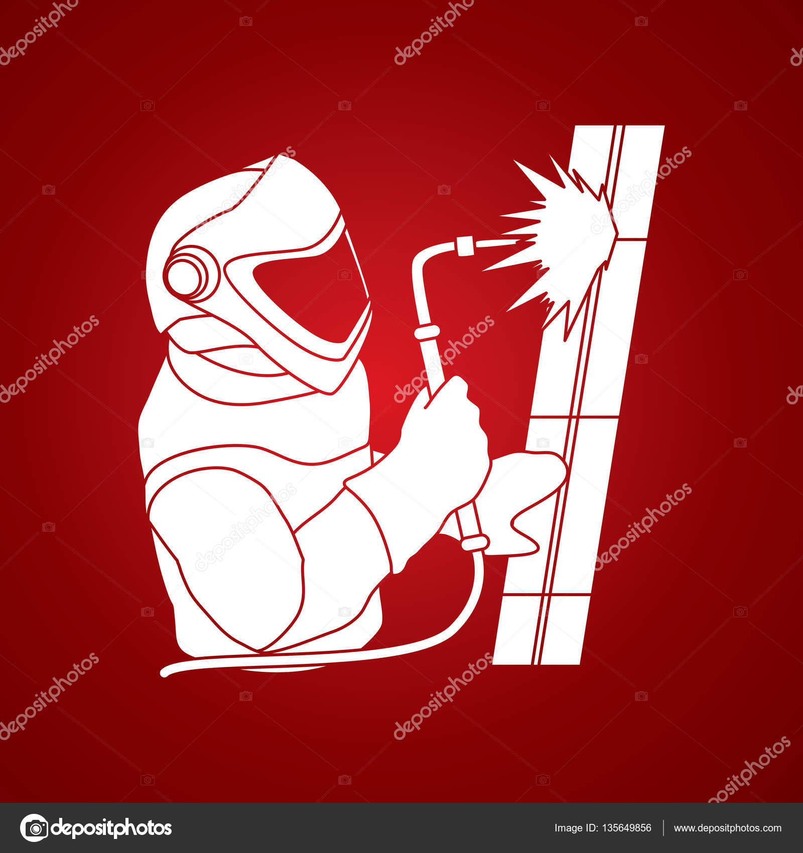 Soldador vector gráfico de trabajo Vector de stock por ©sila5775 135649856