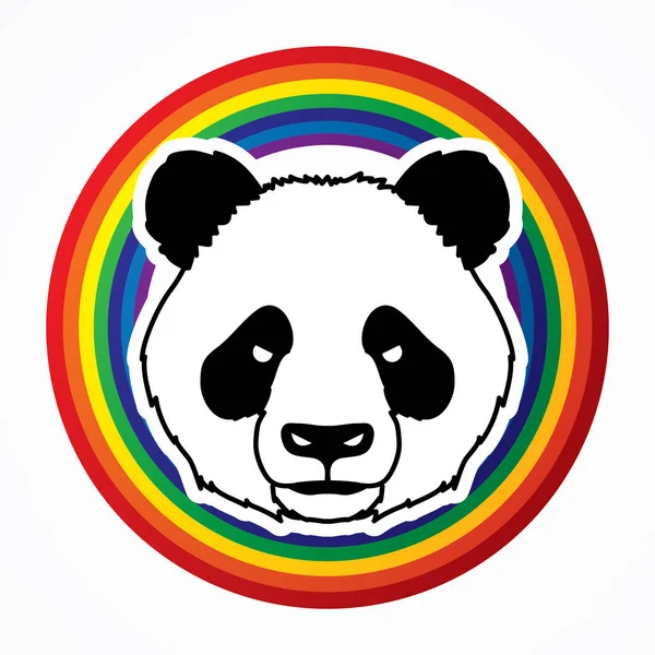 Panda head face front view Stock Vector Image by ©sila5775 #145766603