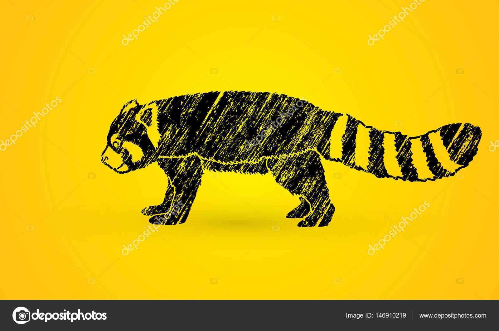 Red Panda side view. Stock Vector Image by ©sila5775 #146910219